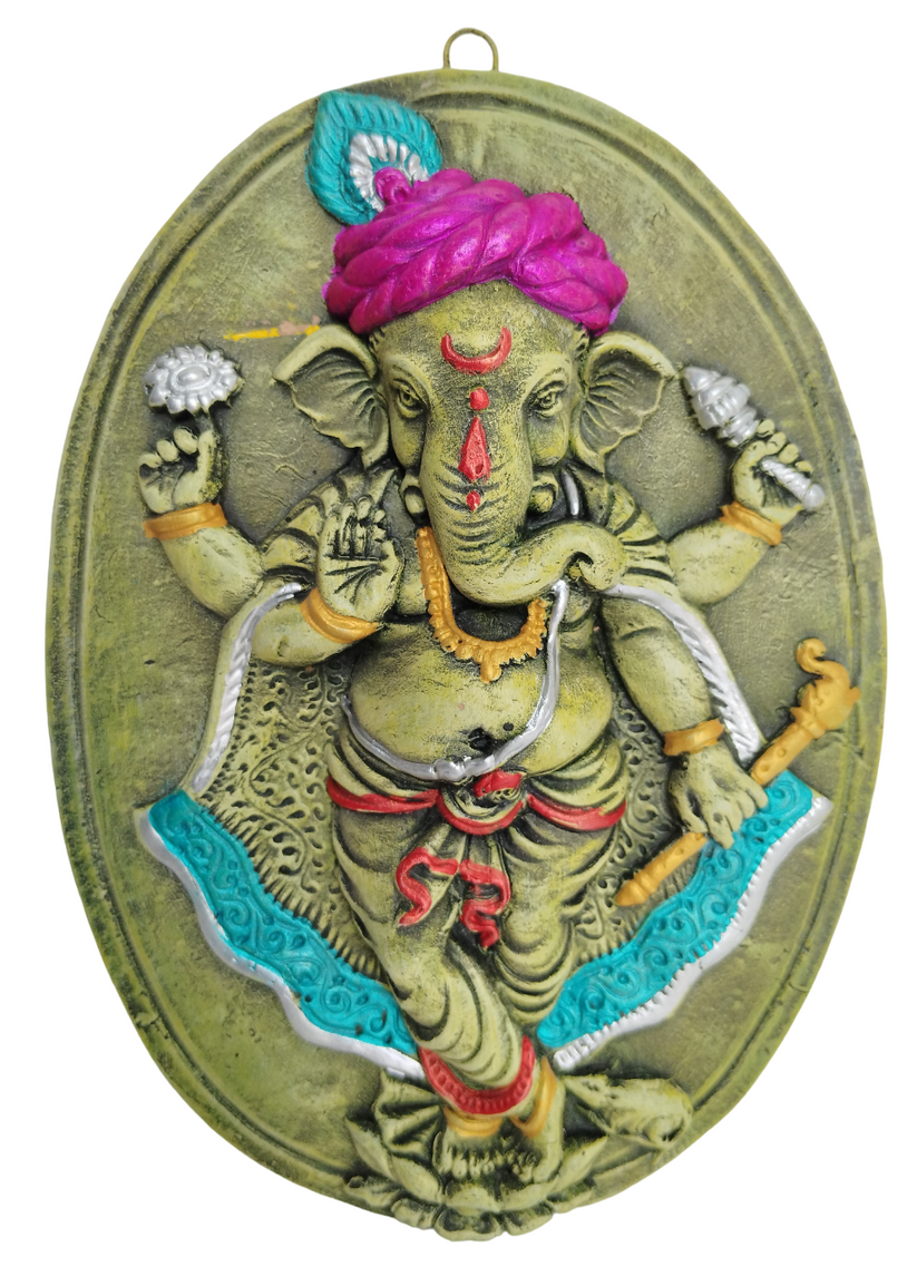 Terracotta Lord Ganesha Ganapati Bappa Wall Hanging Showpiece for Home ...
