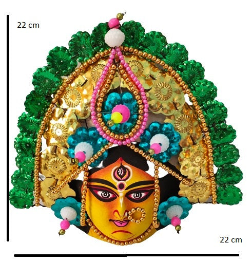 Mukherjee Handicrafts| Devi Durga Chhau Mask – Design | Handmade Durga
