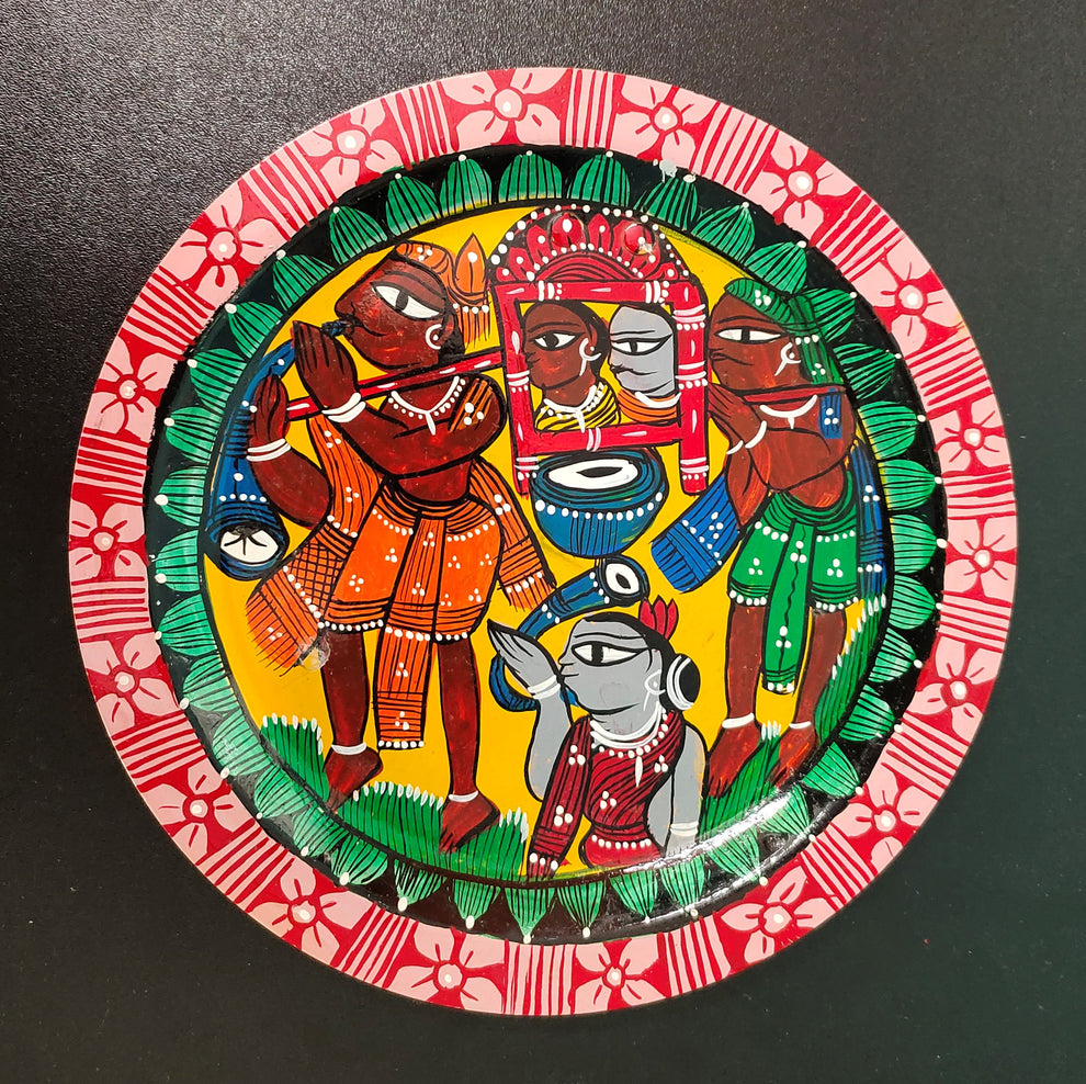 Traditional Patachitra Art Wall Hanging on Aluminium Plate - Mukherjee ...